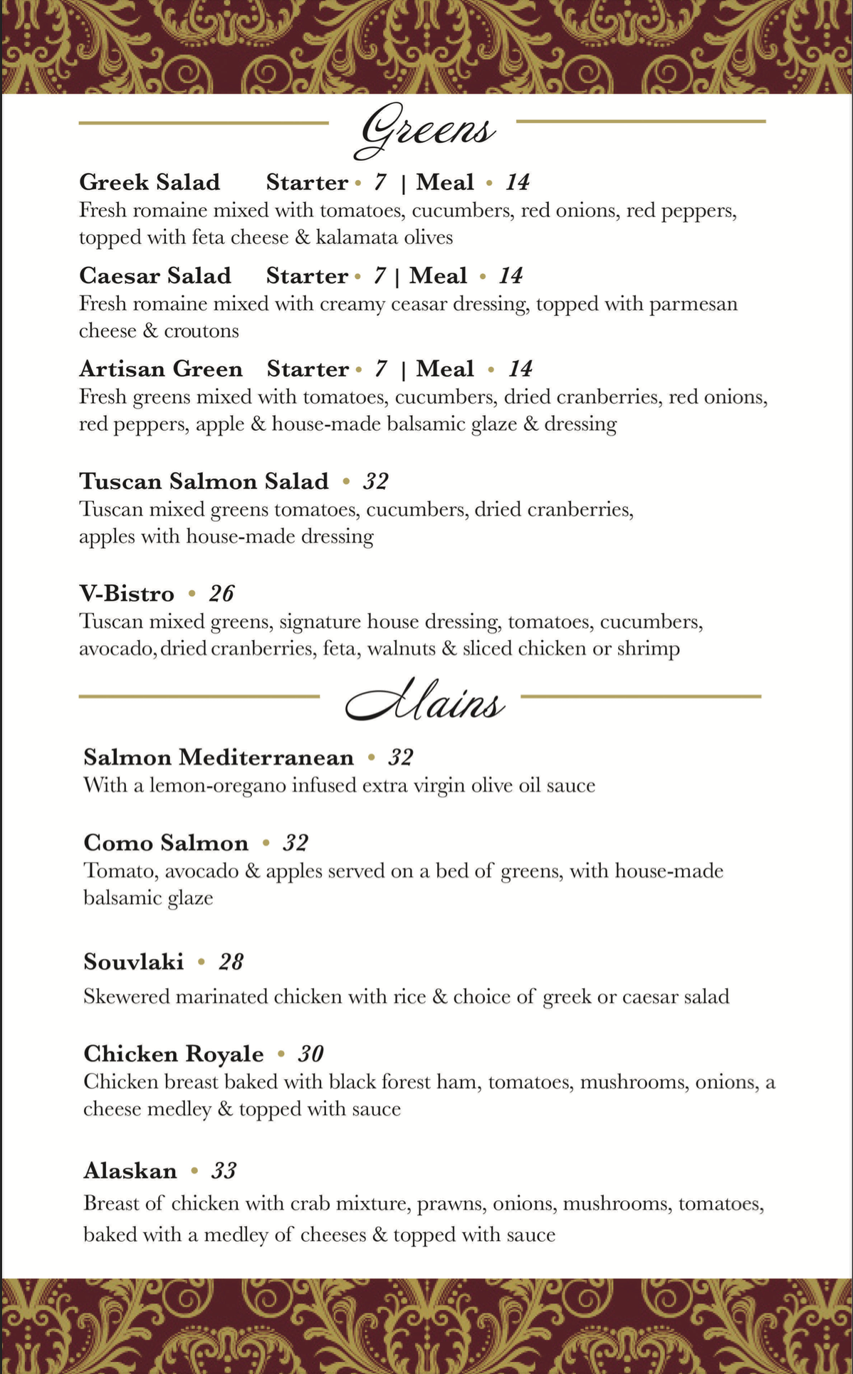 Vicky's Bistro | Wine Bar | Sherwood Park